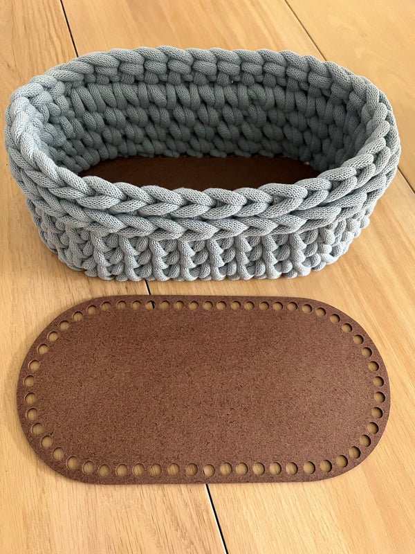 Crochet basket bottom, Basket bottom, Wood basket bottom – Our Little ...