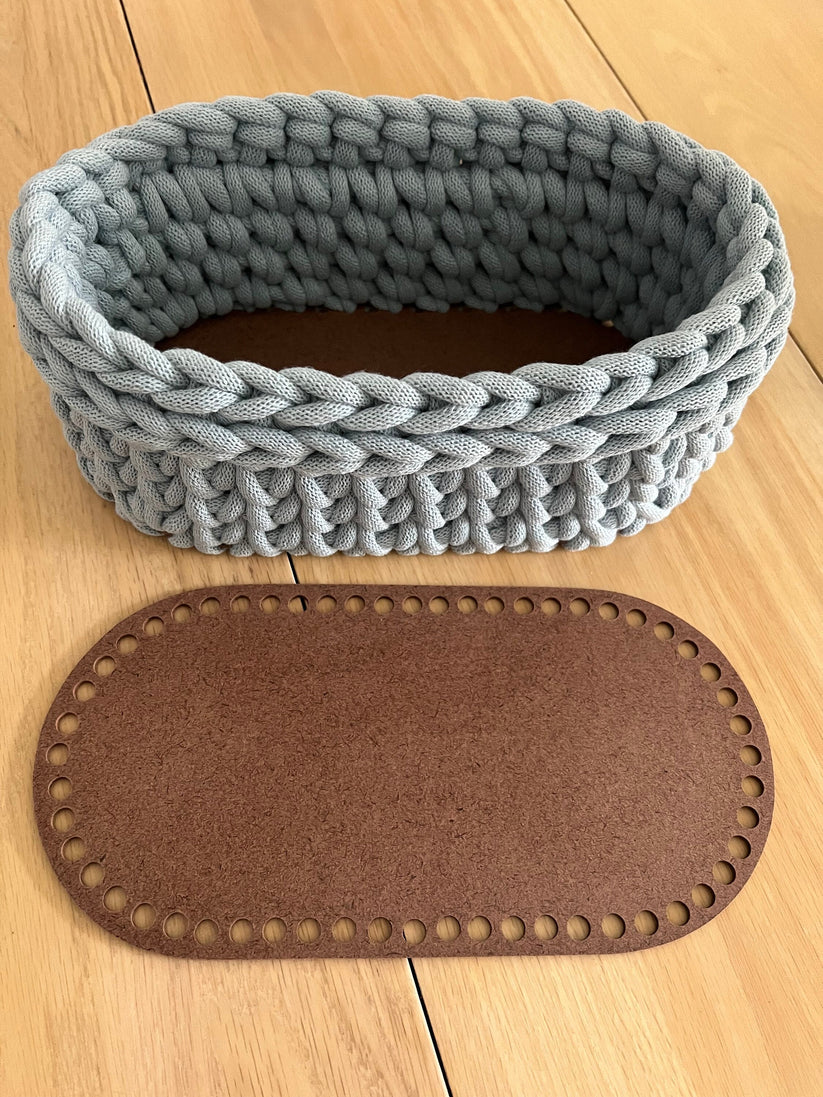 Crochet basket bottom, Basket bottom, Wood basket bottom – Our Little ...